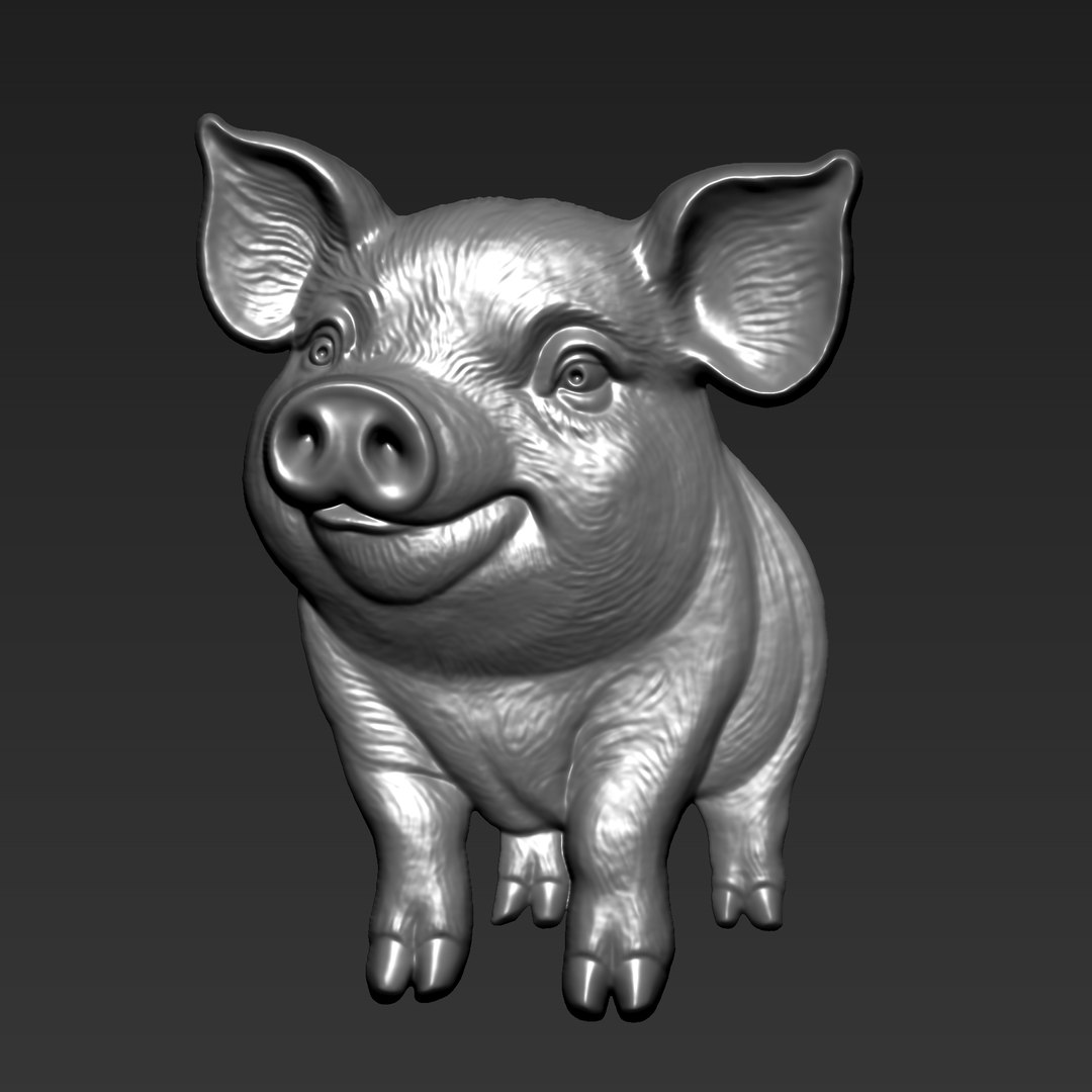 Pig Pendant Model - TurboSquid 2435563