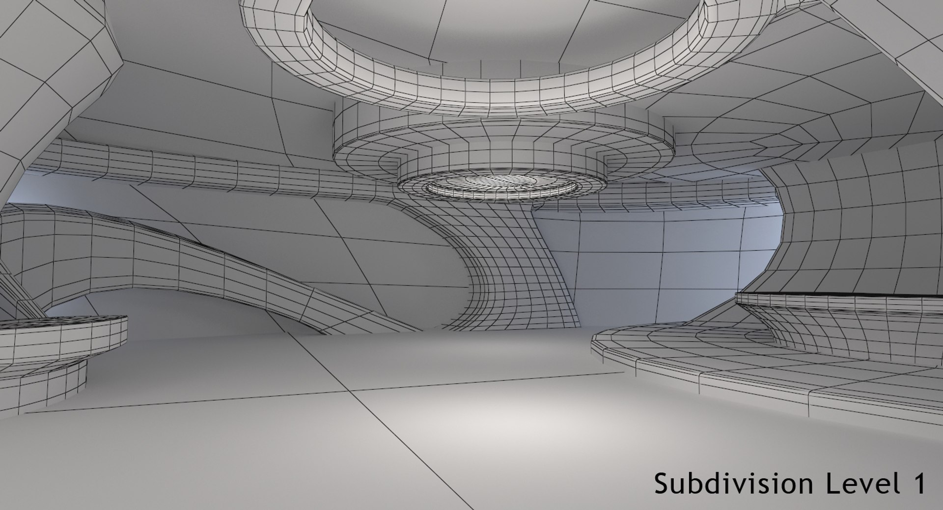 3d Sci-fi Futuristic Room Design