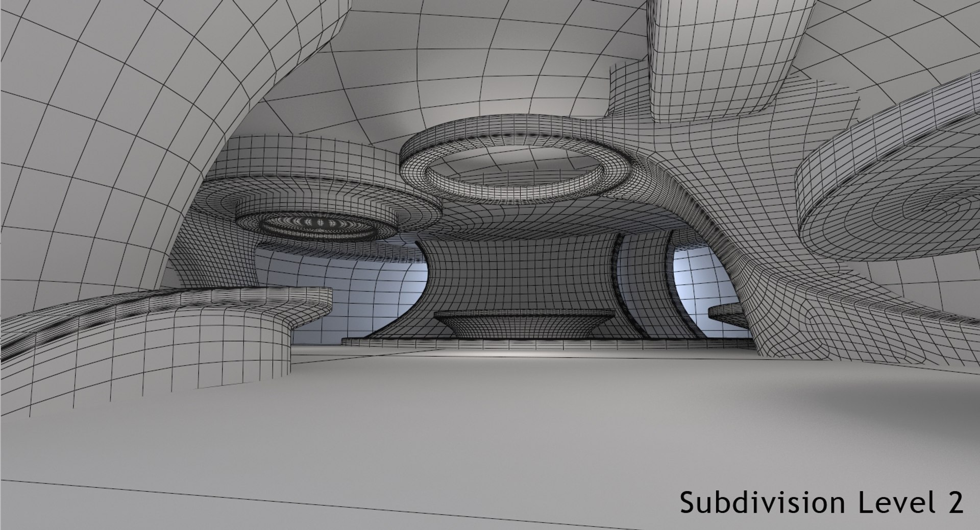 3d Sci-fi Futuristic Room Design