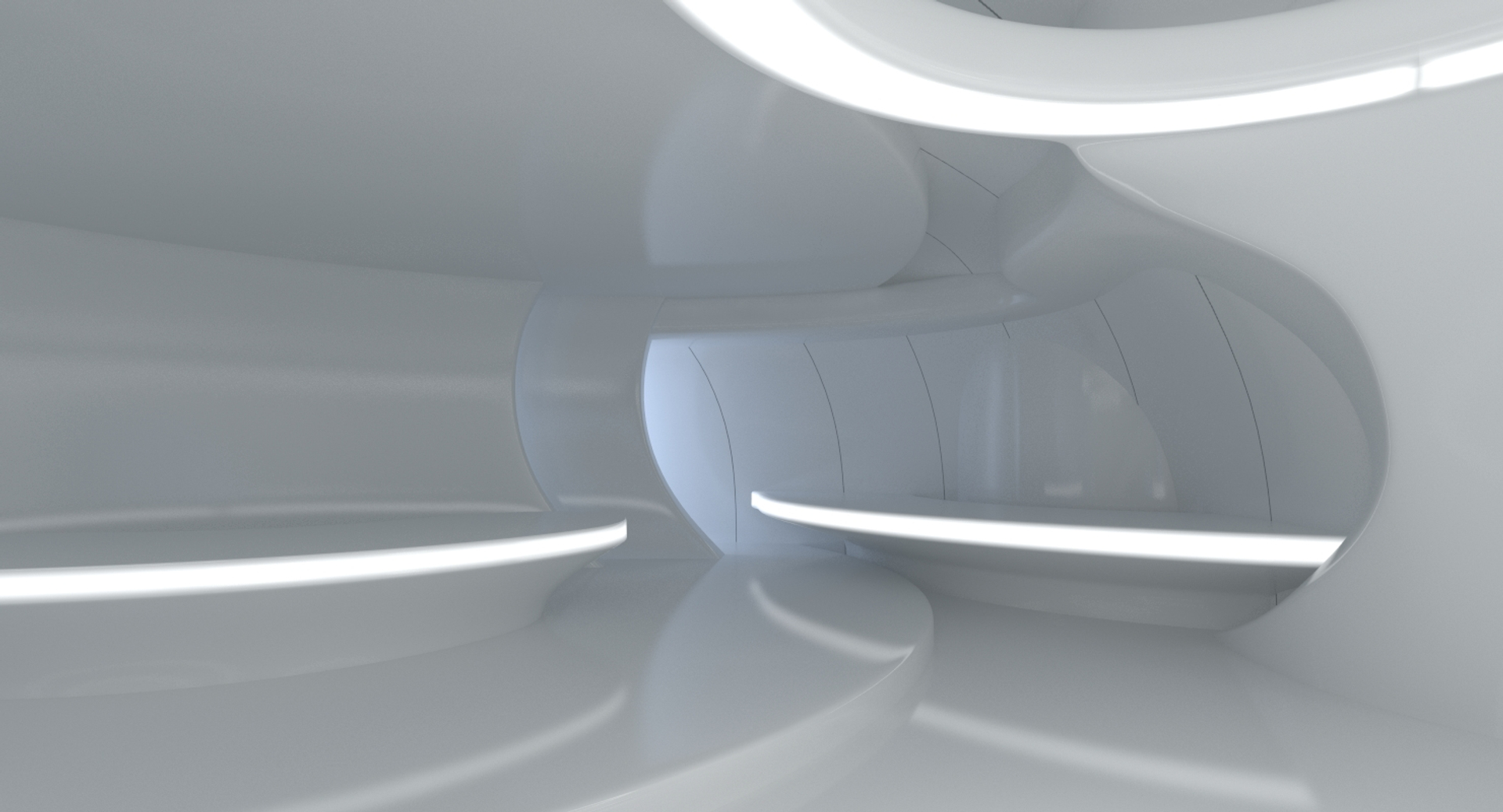 3d Sci-fi Futuristic Room Design
