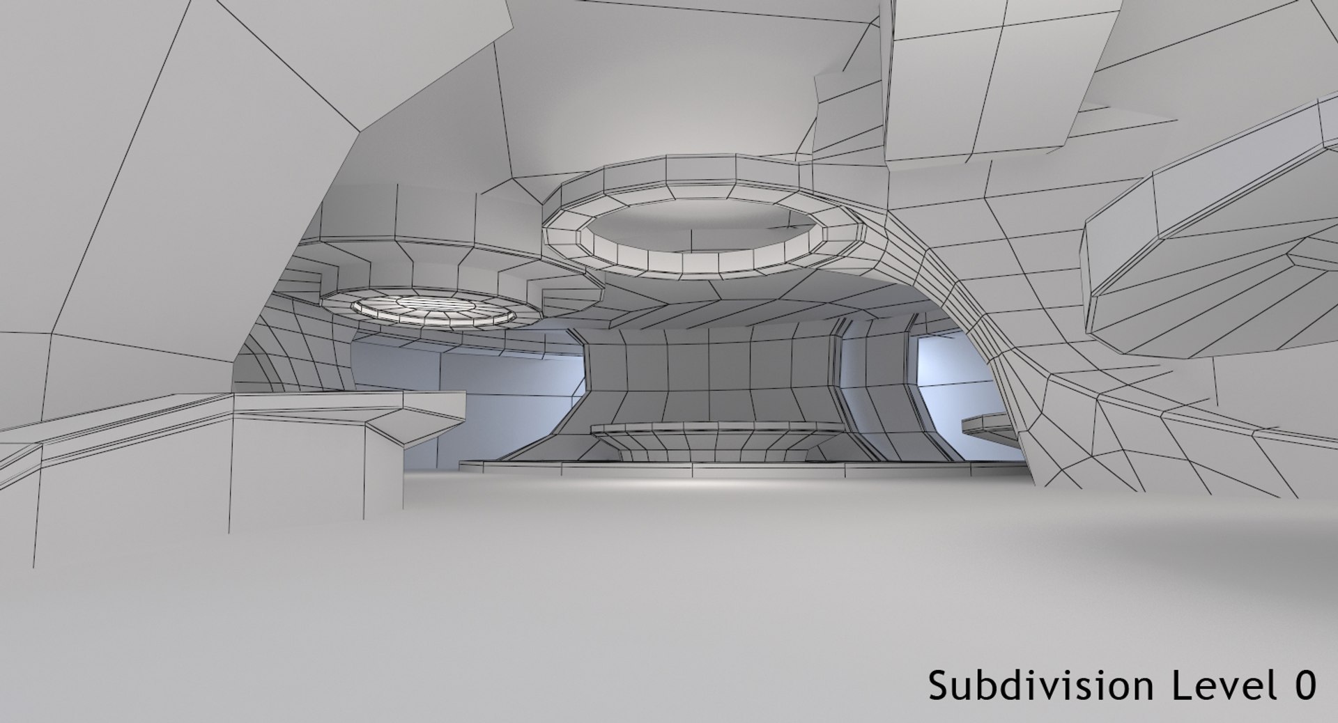 3d Sci-fi Futuristic Room Design