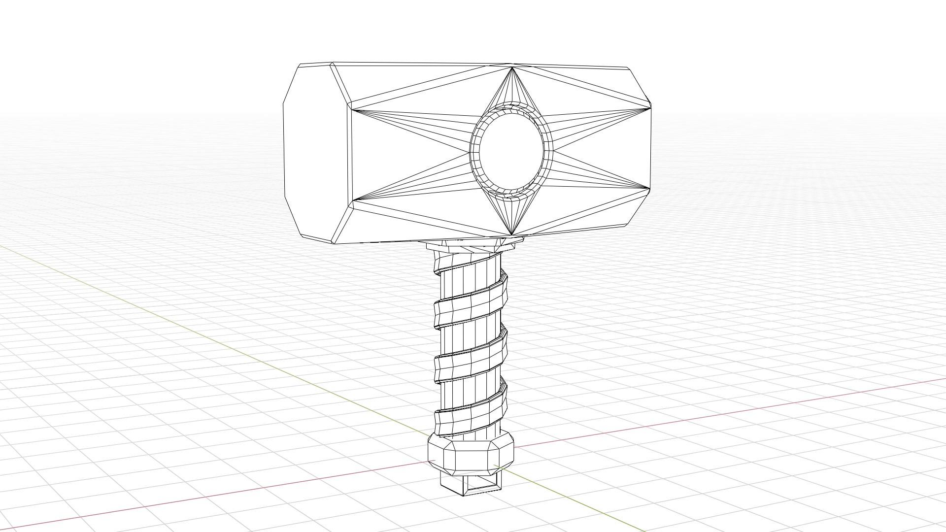 3D Game-Ready Hammer Model - TurboSquid 2055249