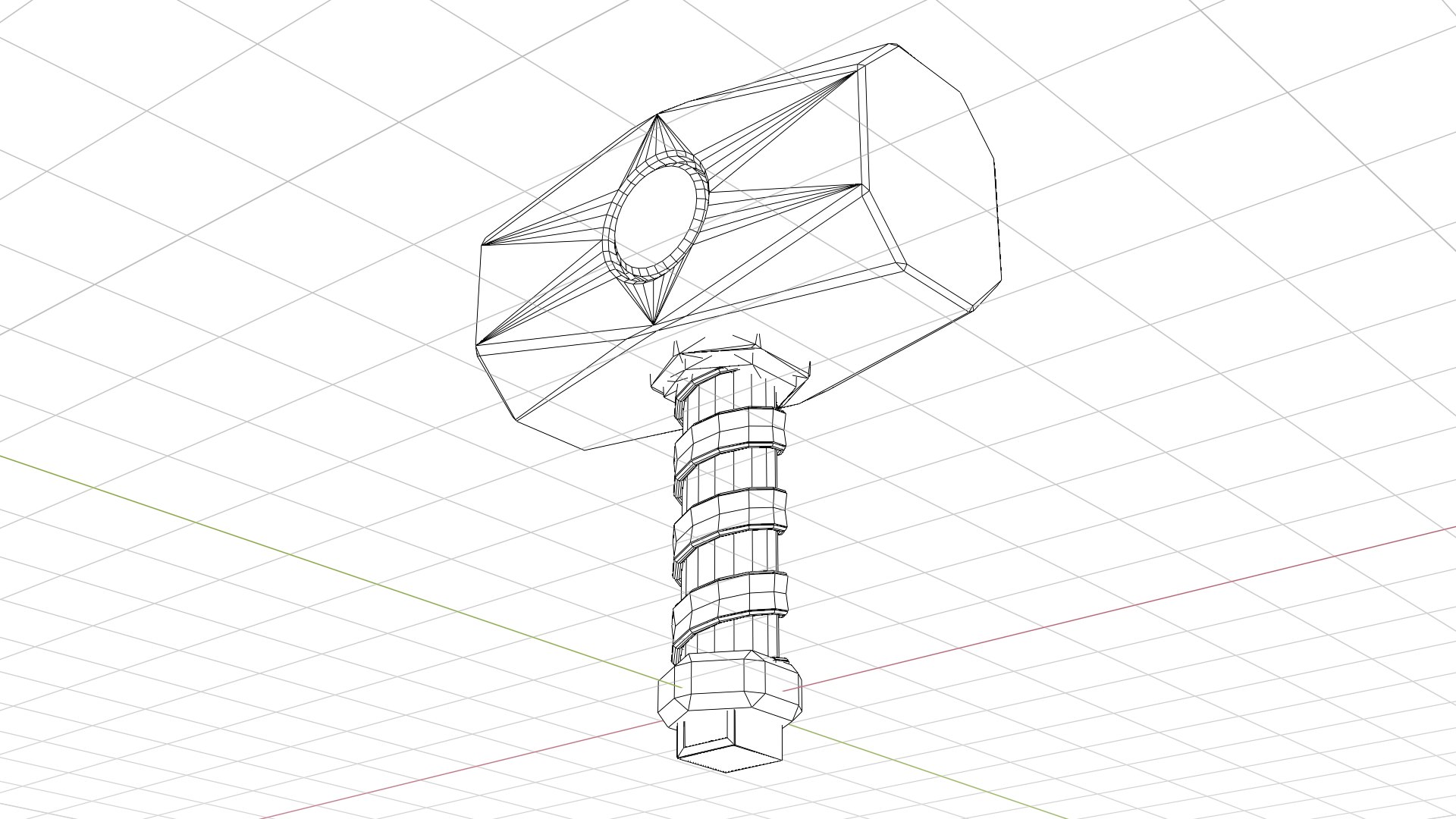 3D Game-Ready Hammer Model - TurboSquid 2055249
