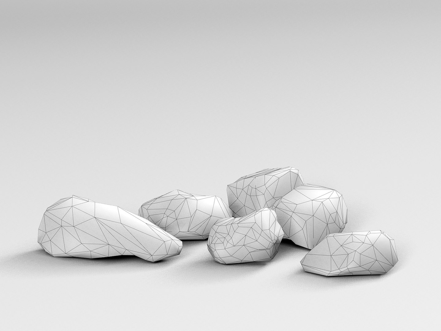 3D Collection Of Stones Model - TurboSquid 1887402