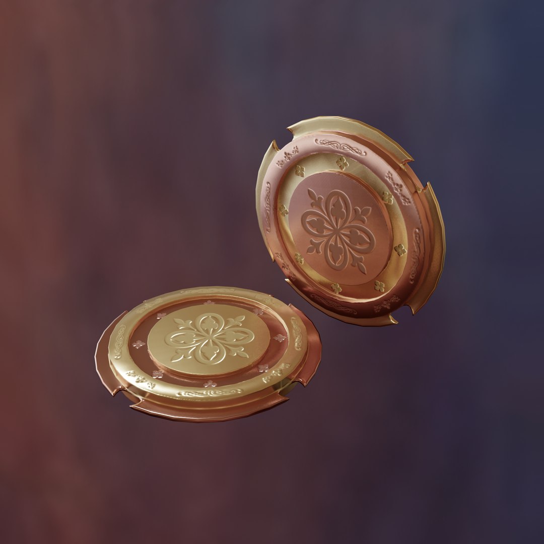 3D Metallic Coin16 - TurboSquid 1994432