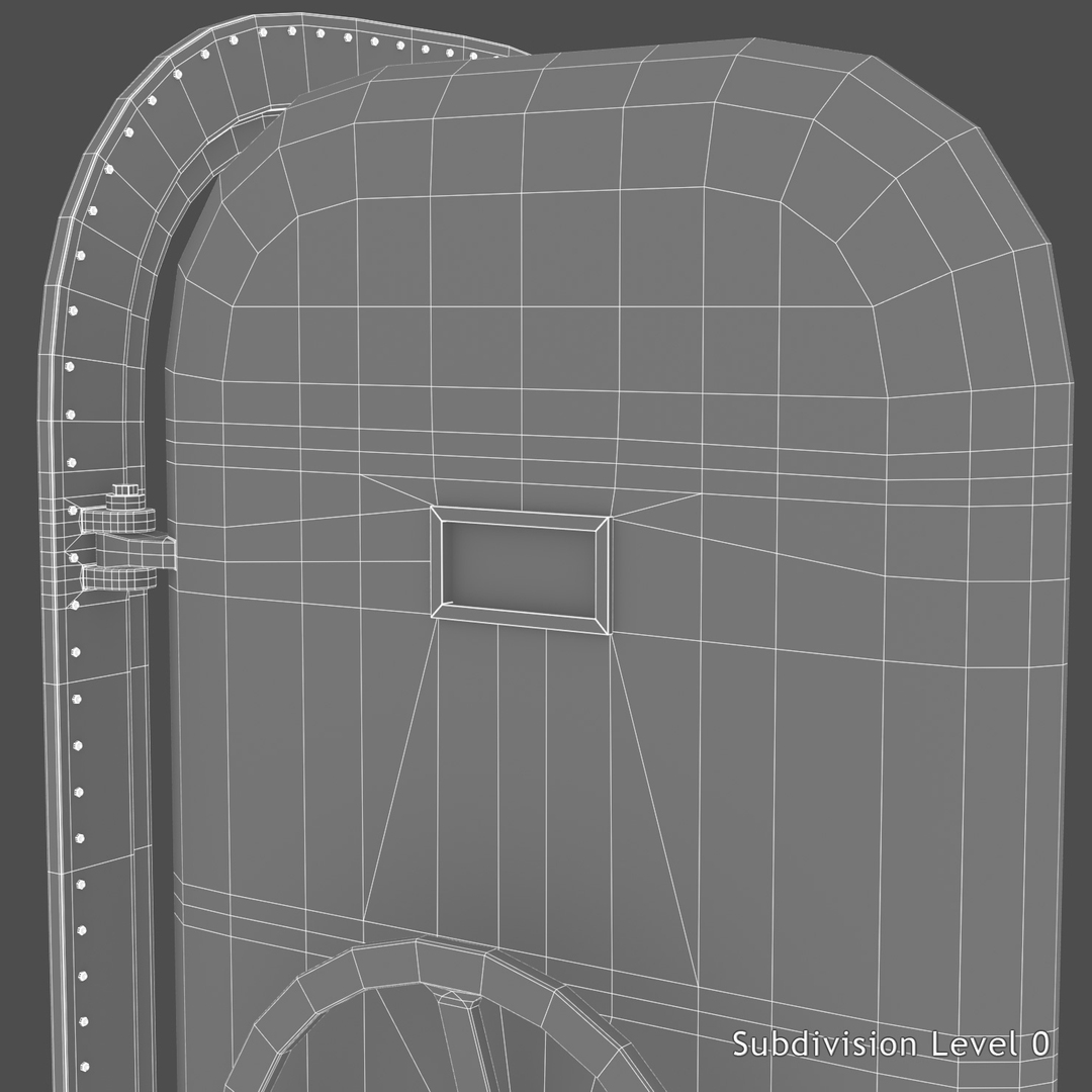 3D hatch door model - TurboSquid 1232978