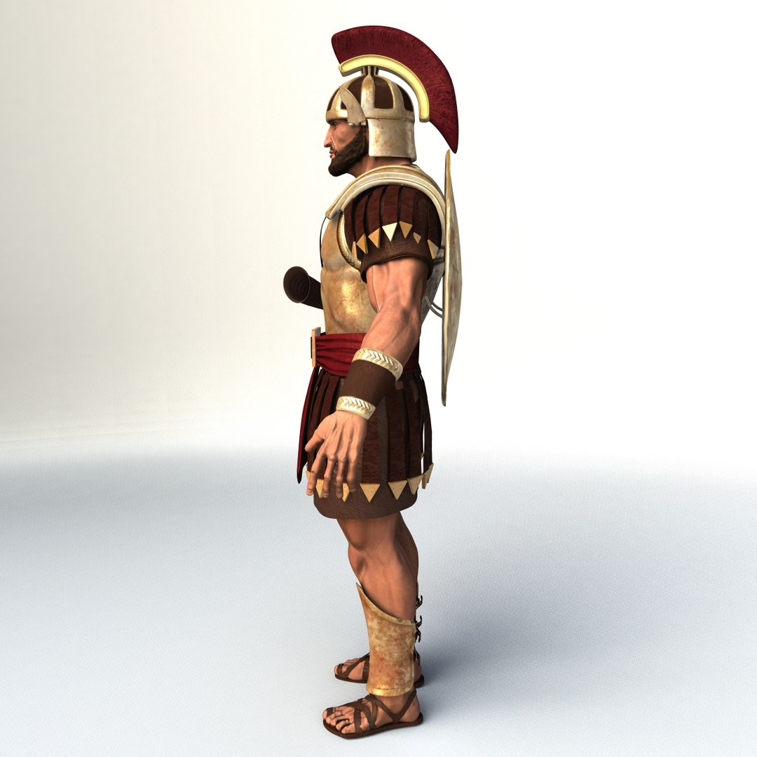 3d Model Of Roman Soldier