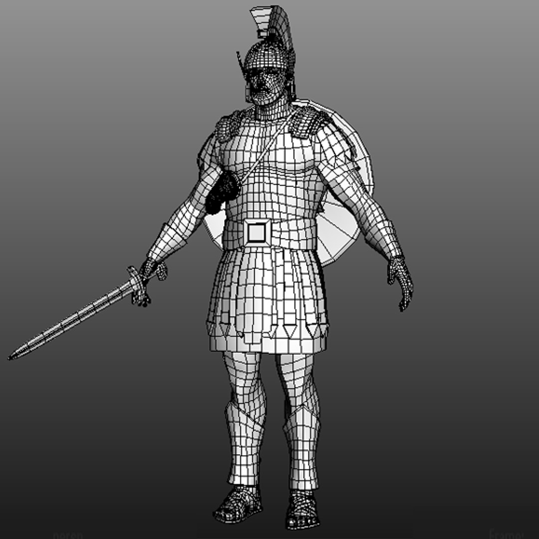 3d Model Of Roman Soldier
