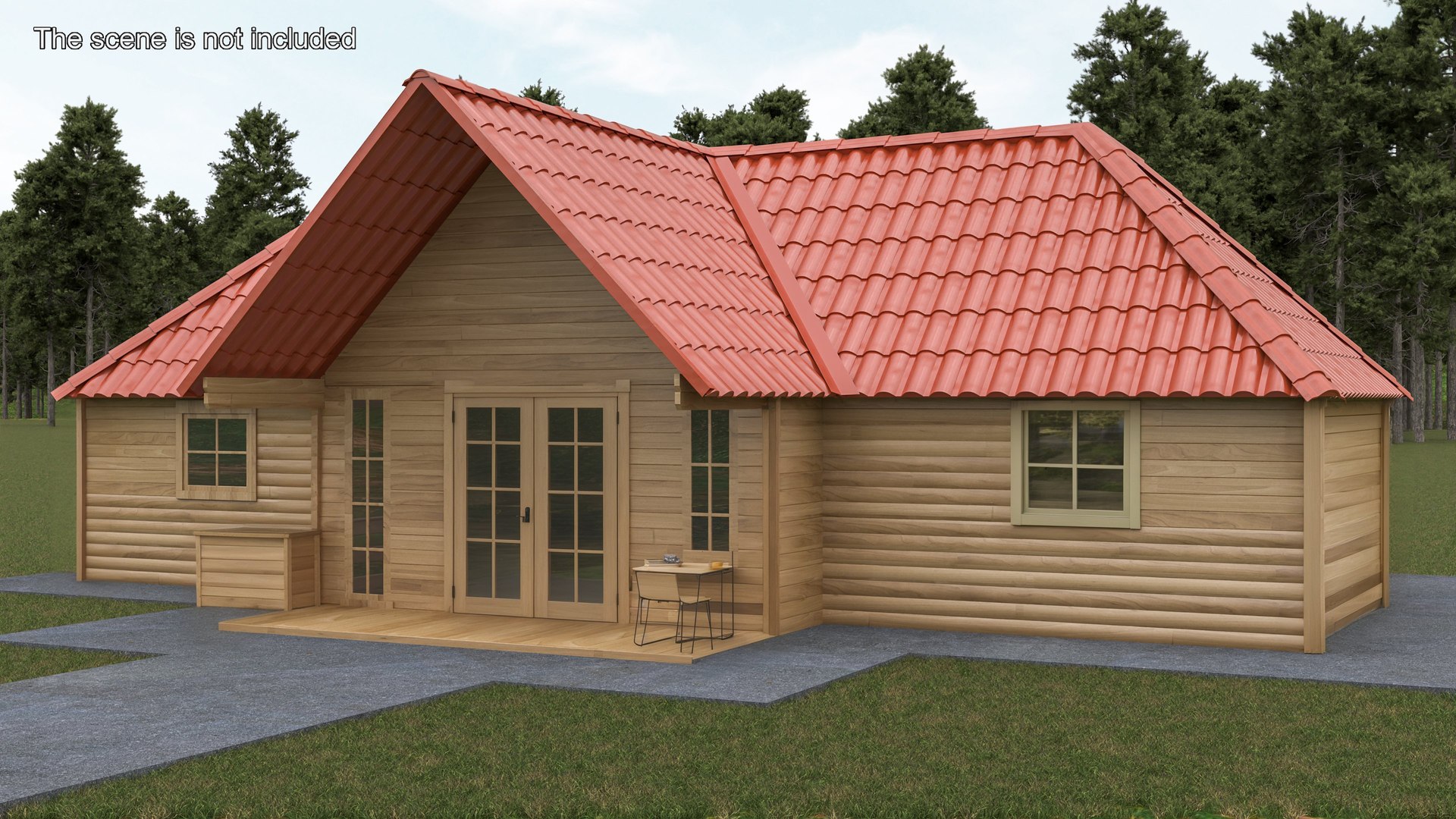 3D Tile Roof Components Set Plastic Model - TurboSquid 2371795