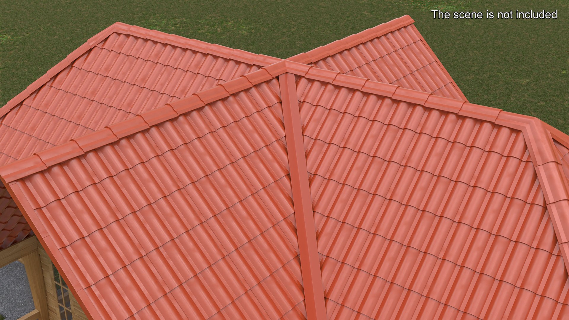 3D Tile Roof Components Set Plastic Model - TurboSquid 2371795