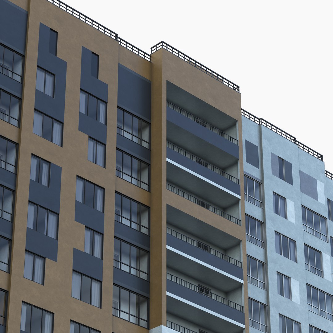 3D Apartment Building 04 - TurboSquid 1758050