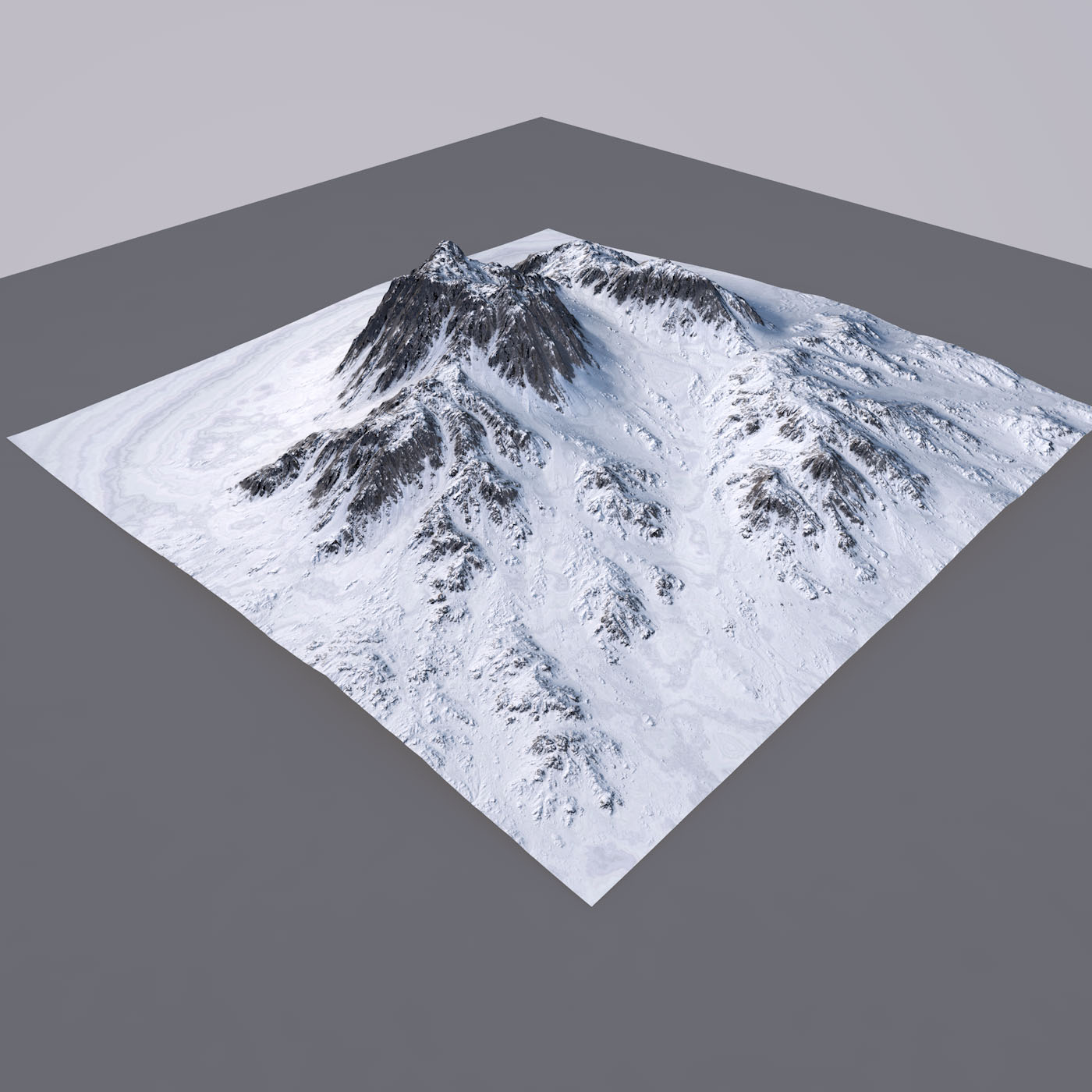 3D maps mountain terrain - TurboSquid 1360974