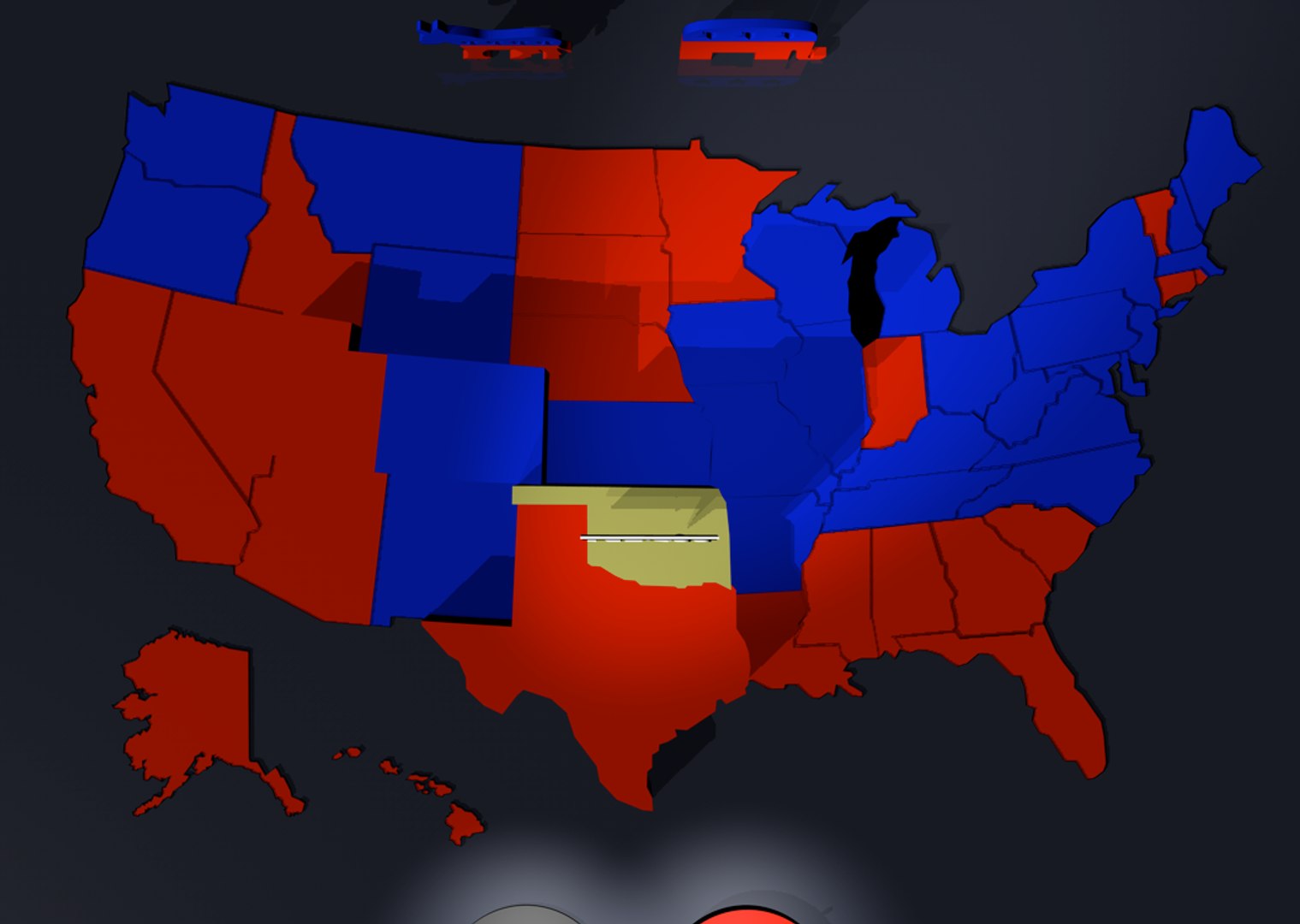 3d Model United States Political