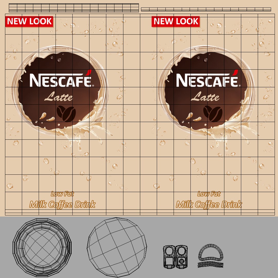 3D Nescafe Coffee Model - TurboSquid 1636378