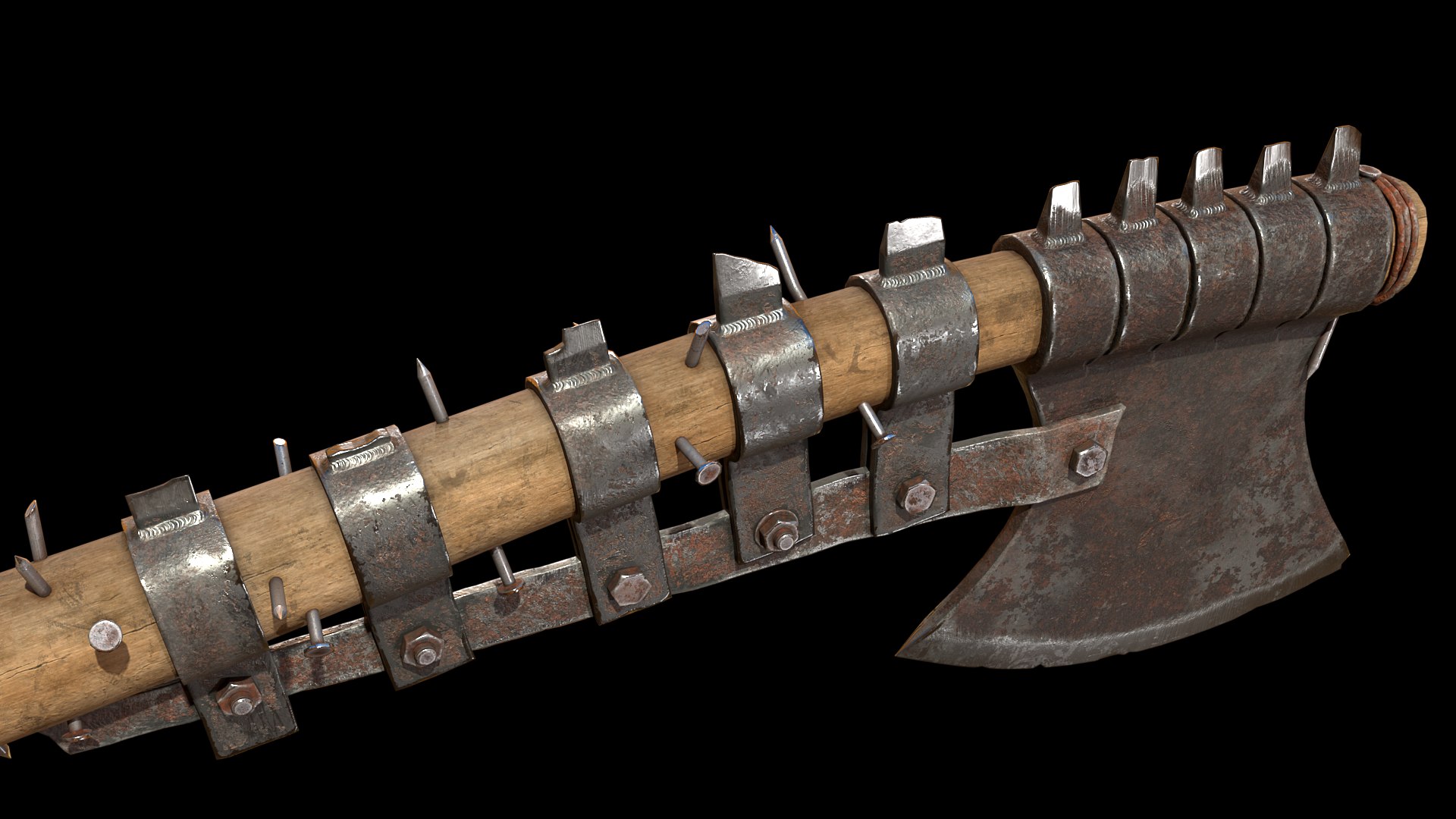 3D Model Apocalypse Axe - TurboSquid 2134149