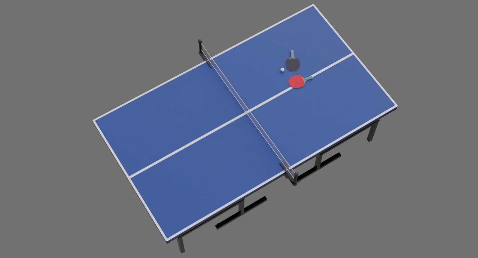 Ping Pong Table 2a 3D Model - TurboSquid 1254596
