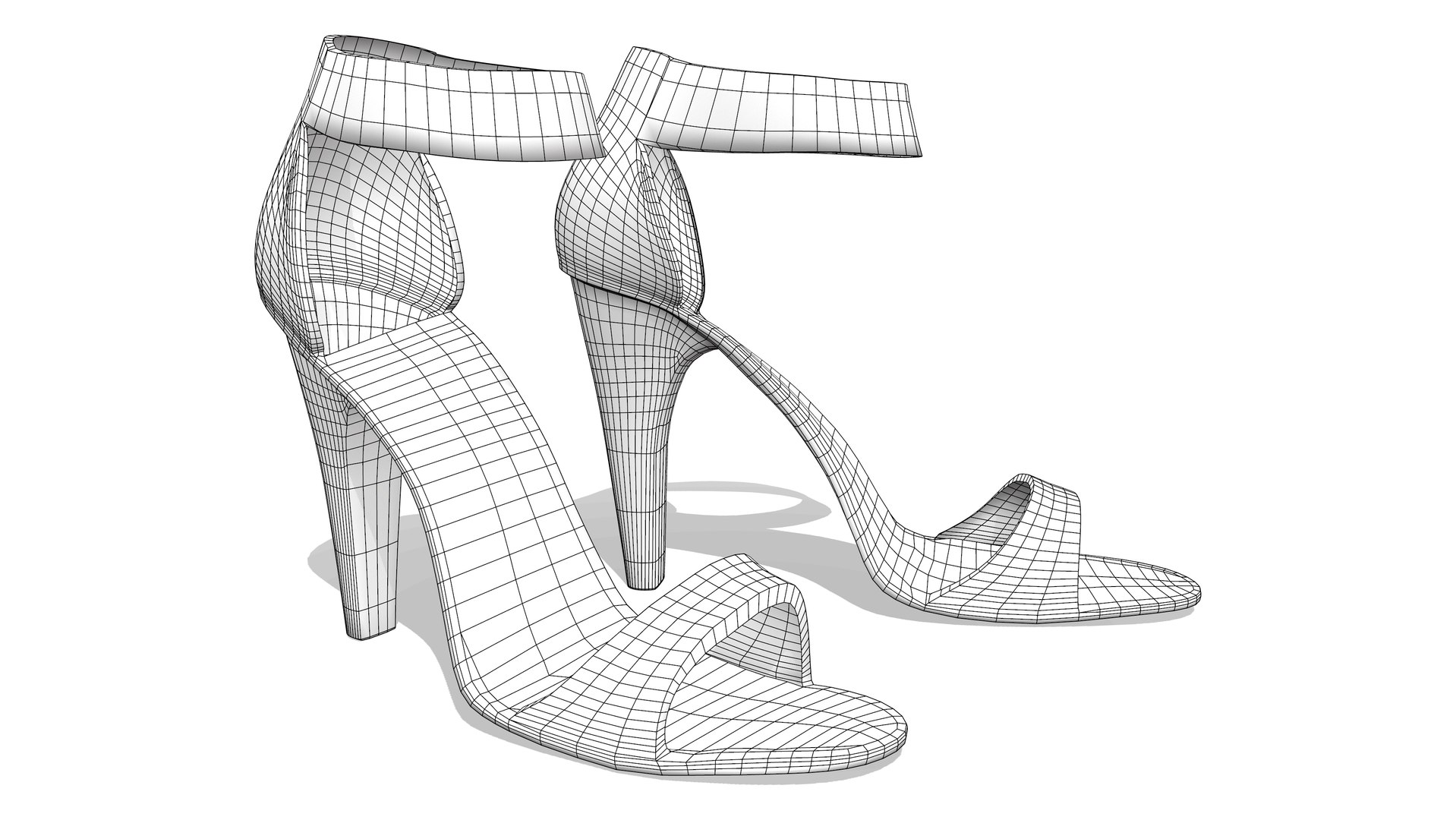 Ankle Strap High Heels 3D Model - TurboSquid 1931752