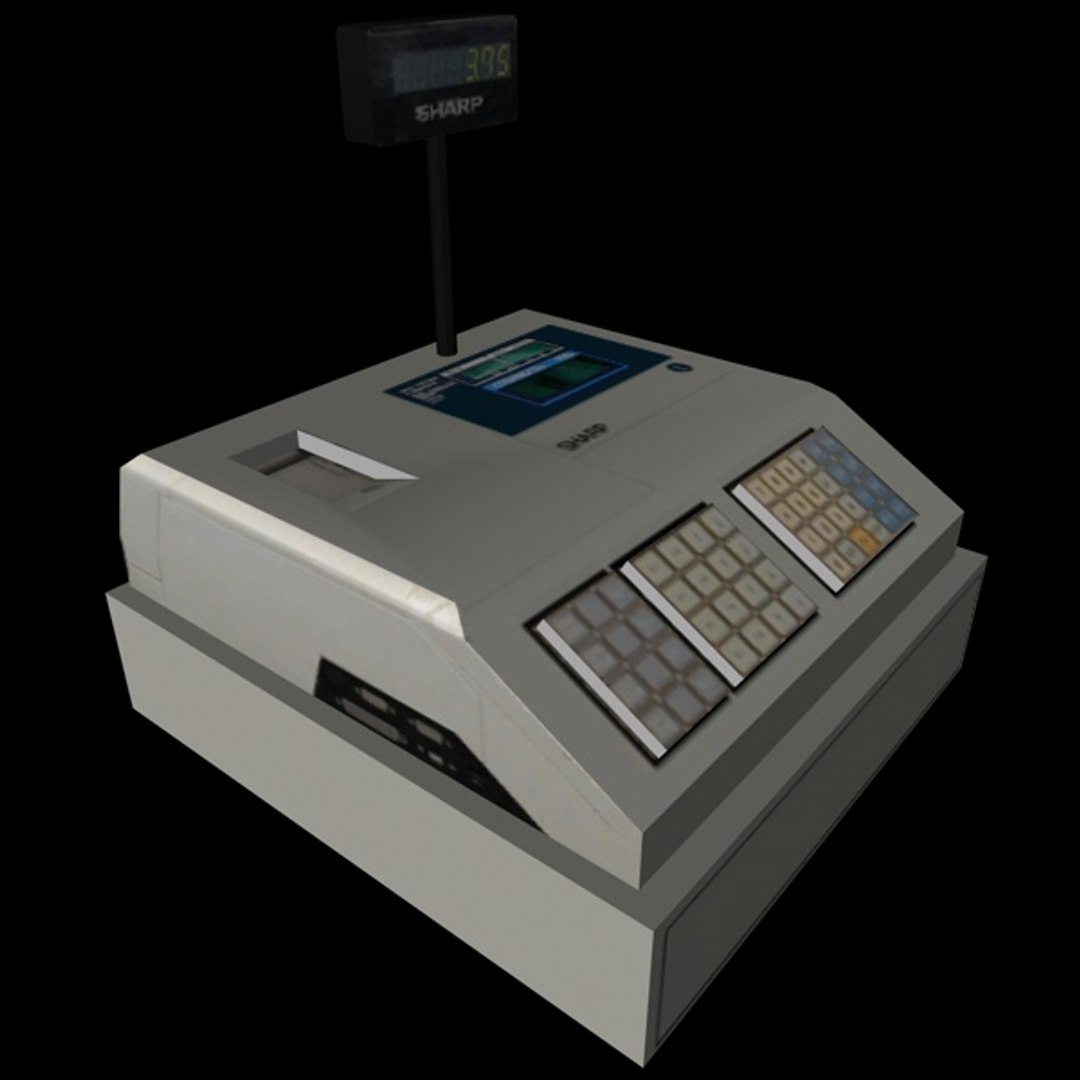 Register machine model - TurboSquid 1178330