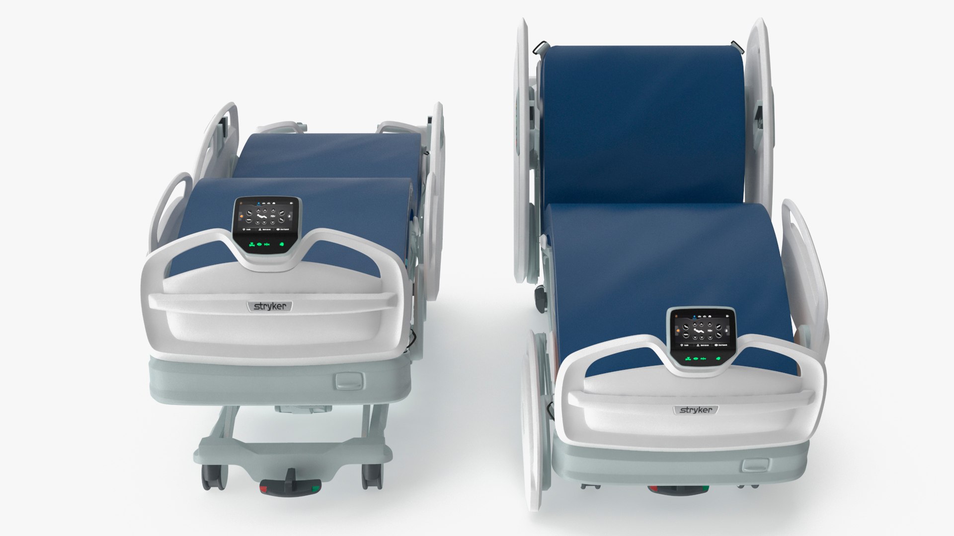 3D Stryker Procuity ZM Smart Hospital Bed Rigged For Cinema 4D ...
