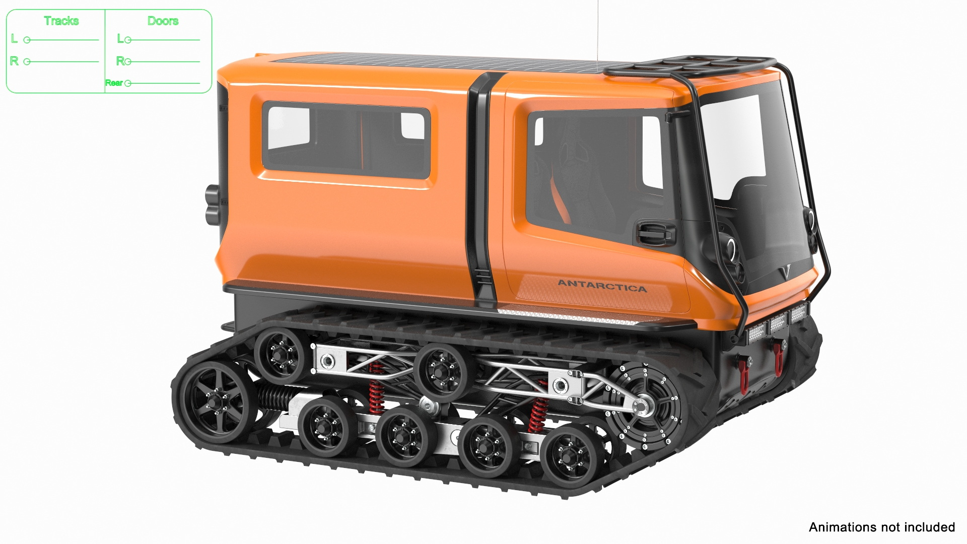 3D Venturi Antarctica Vehicle Simple Interior Rigged - TurboSquid 2136090