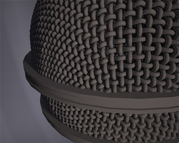 3d microphone model