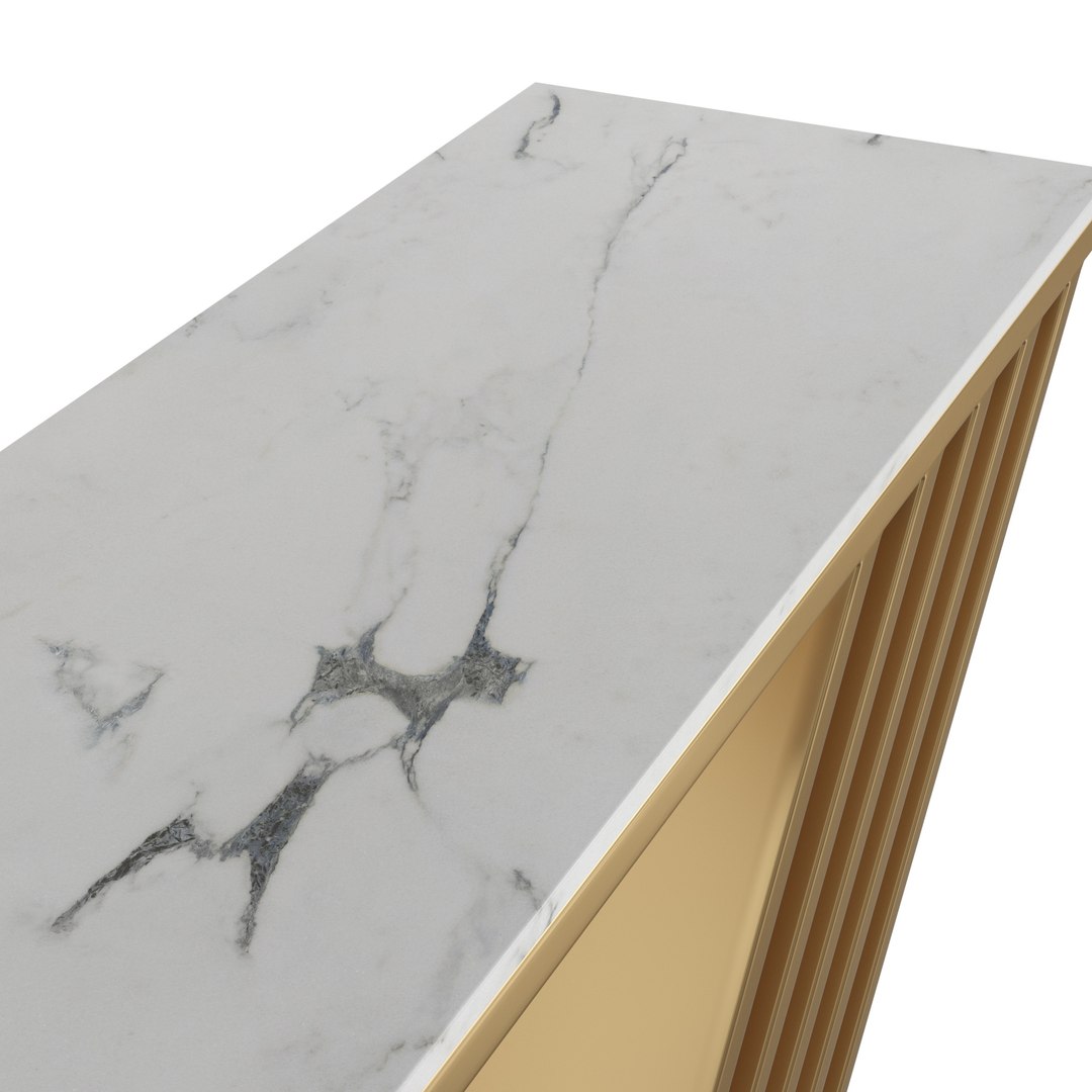 Rectangular Console Table Stone Top 3D Model - TurboSquid 1842621