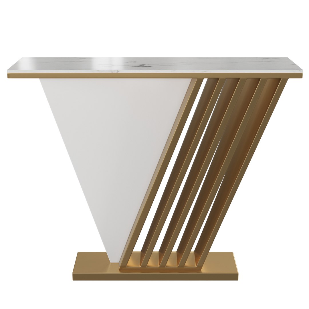 Rectangular Console Table Stone Top 3D Model - TurboSquid 1842621