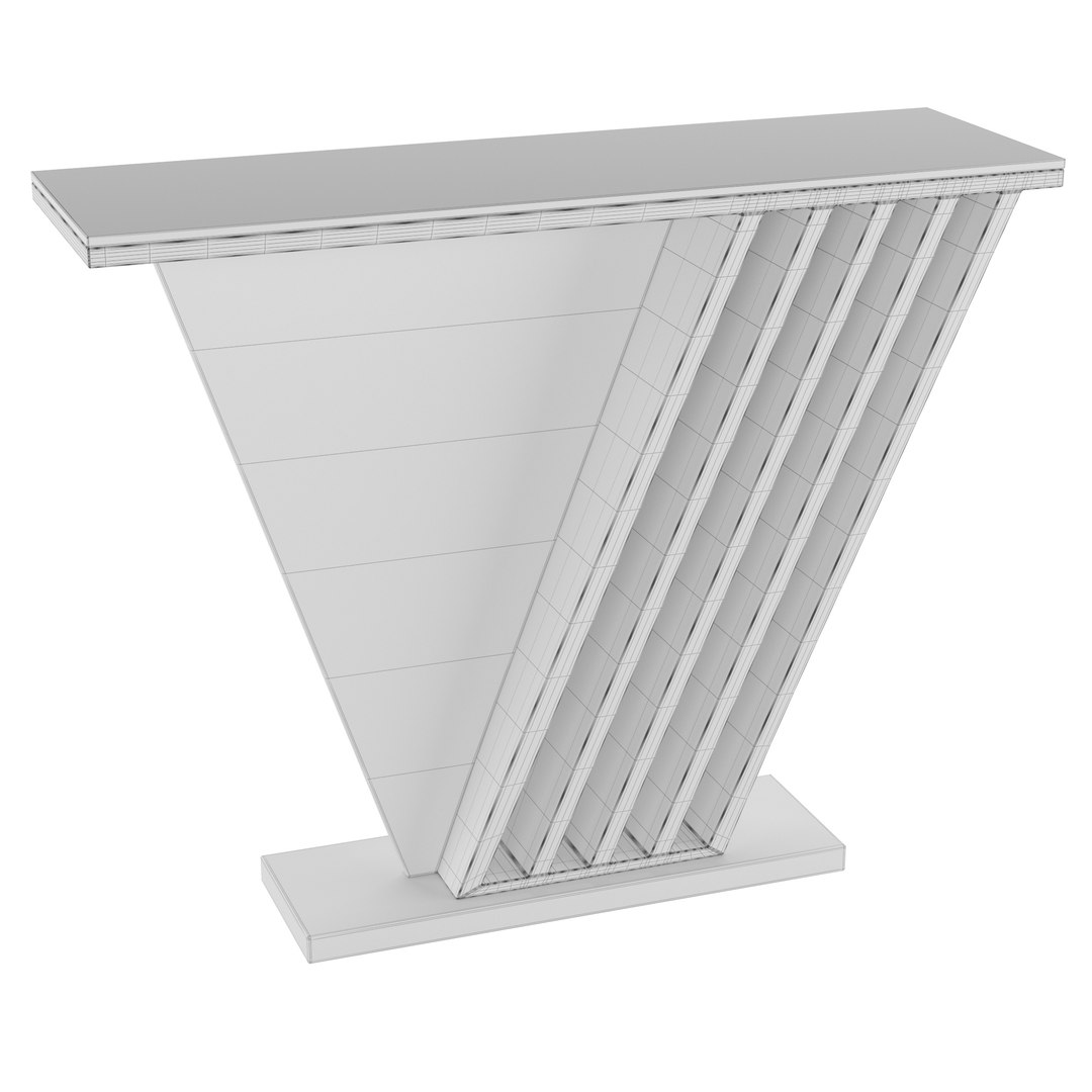 Rectangular Console Table Stone Top 3D Model - TurboSquid 1842621