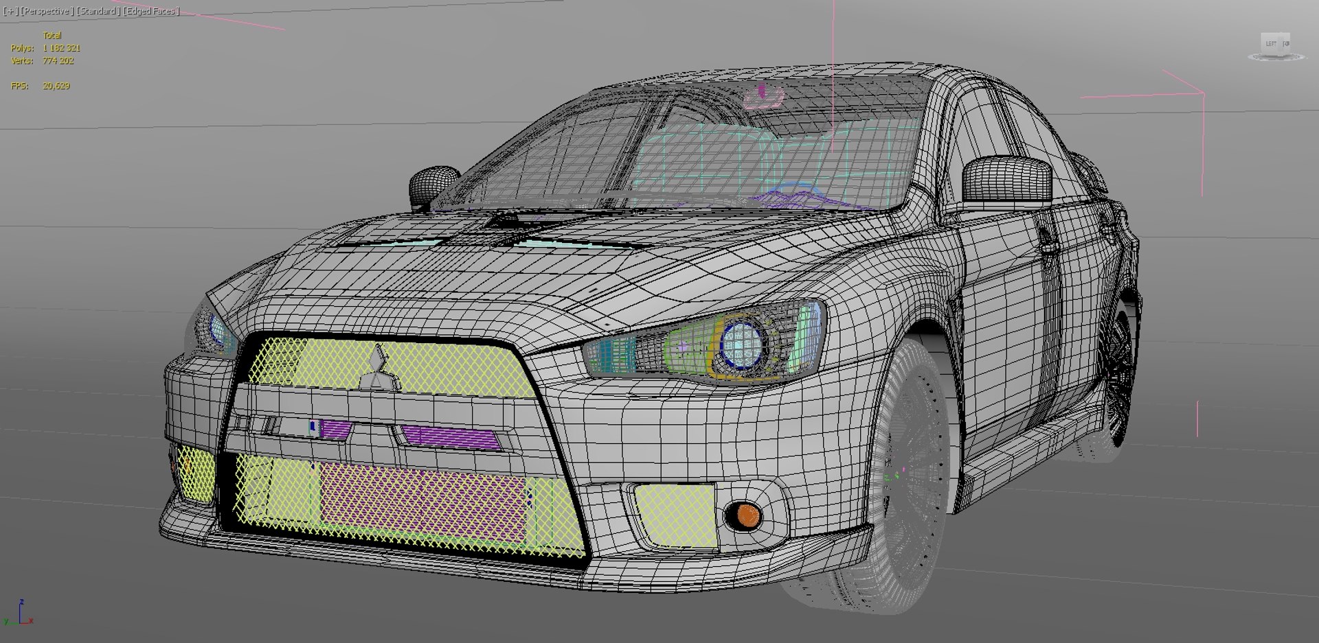 Mitsubishi Lancer Evo 3D Model - TurboSquid 1205150
