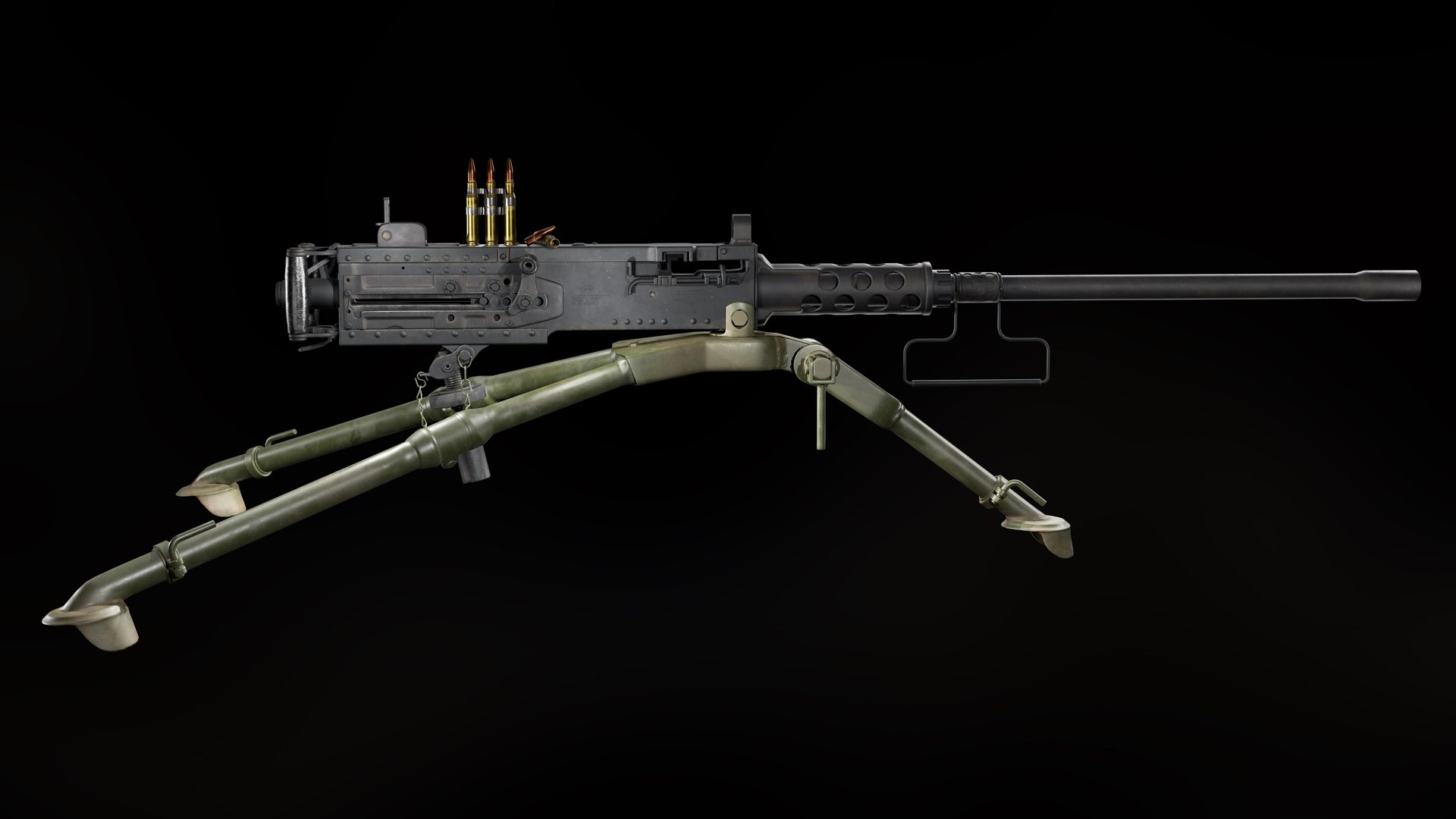 M2 Browning PBR Low Poly 3D model - TurboSquid 2059920