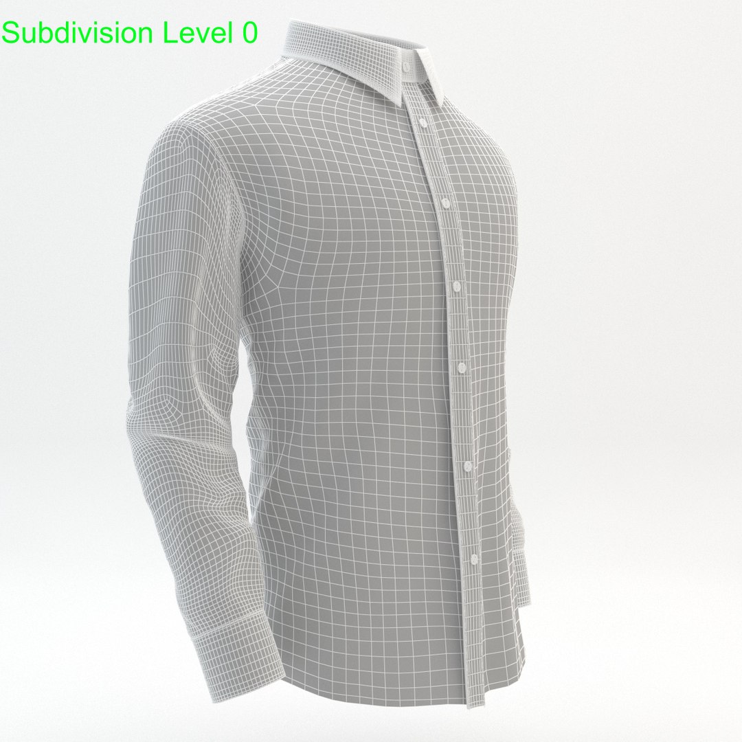 3d model shirts set