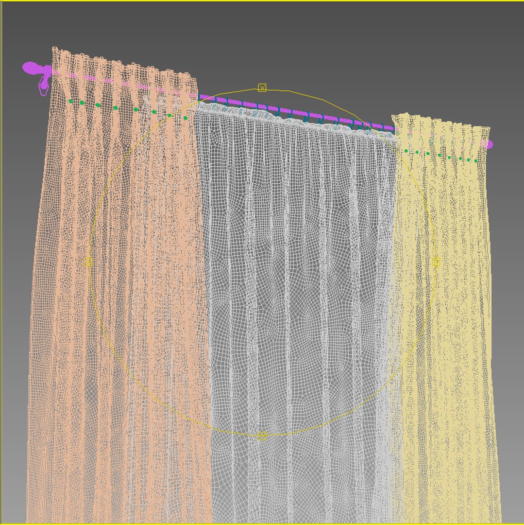 curtain 3d max