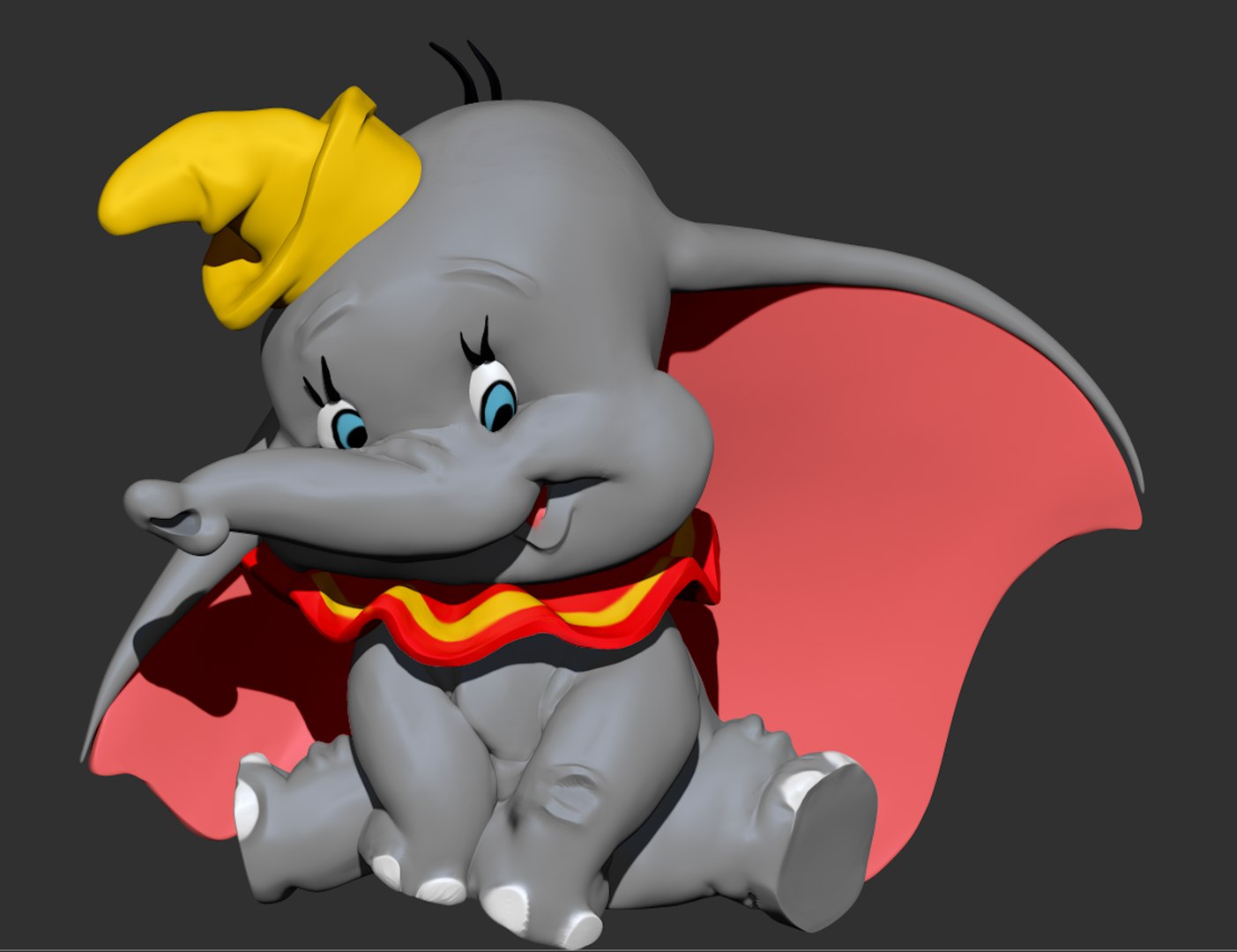 S Dumbo Character Sculpt 3D Model - TurboSquid 1663375