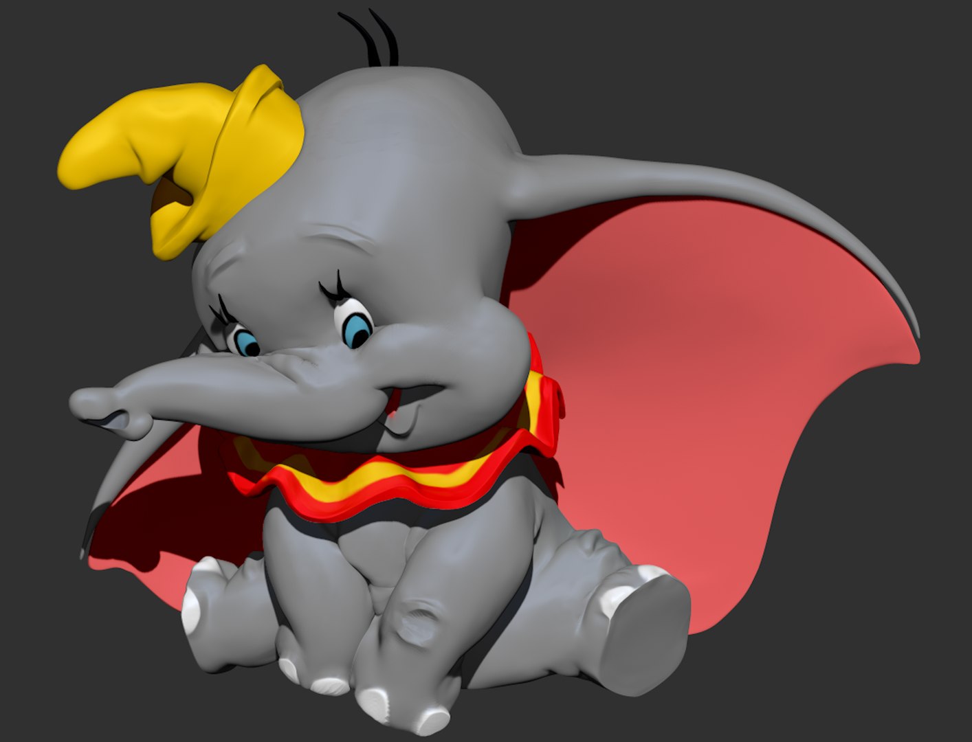 S Dumbo Character Sculpt 3D Model - TurboSquid 1663375