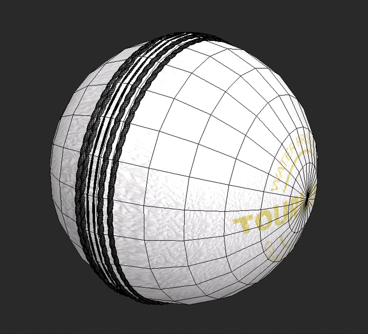 3d model cricket hard ball