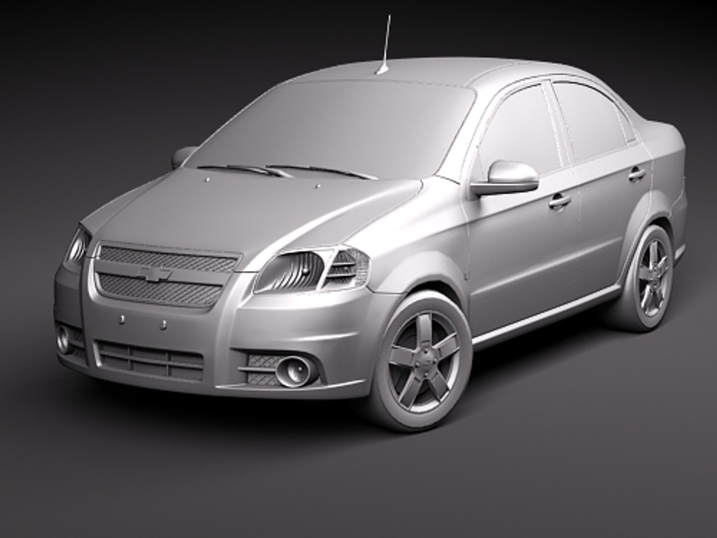 Chevrolet Aveo 3d Model