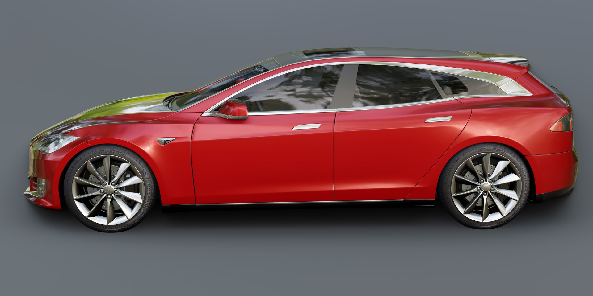 Tesla Model S Shooting Brake 2019 3D - TurboSquid 2179101