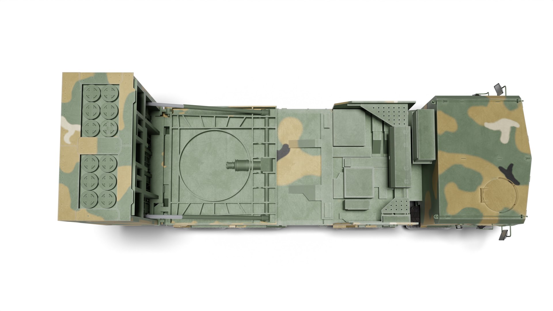 Korean Army Multiple Rocket Launcher K-239 3D - TurboSquid 2189209