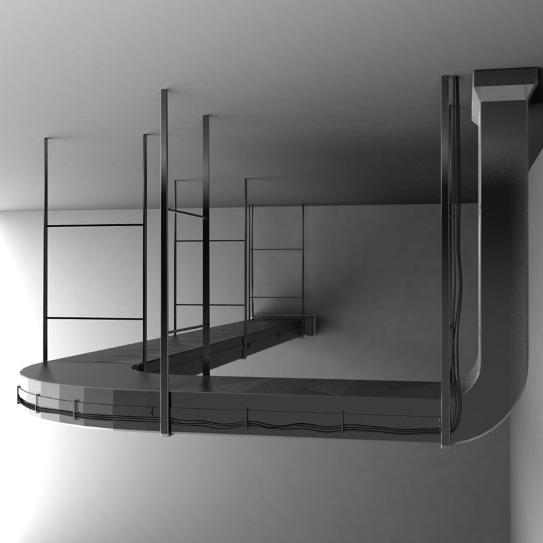 Aluminium Vent Shaft Interior 3d Model