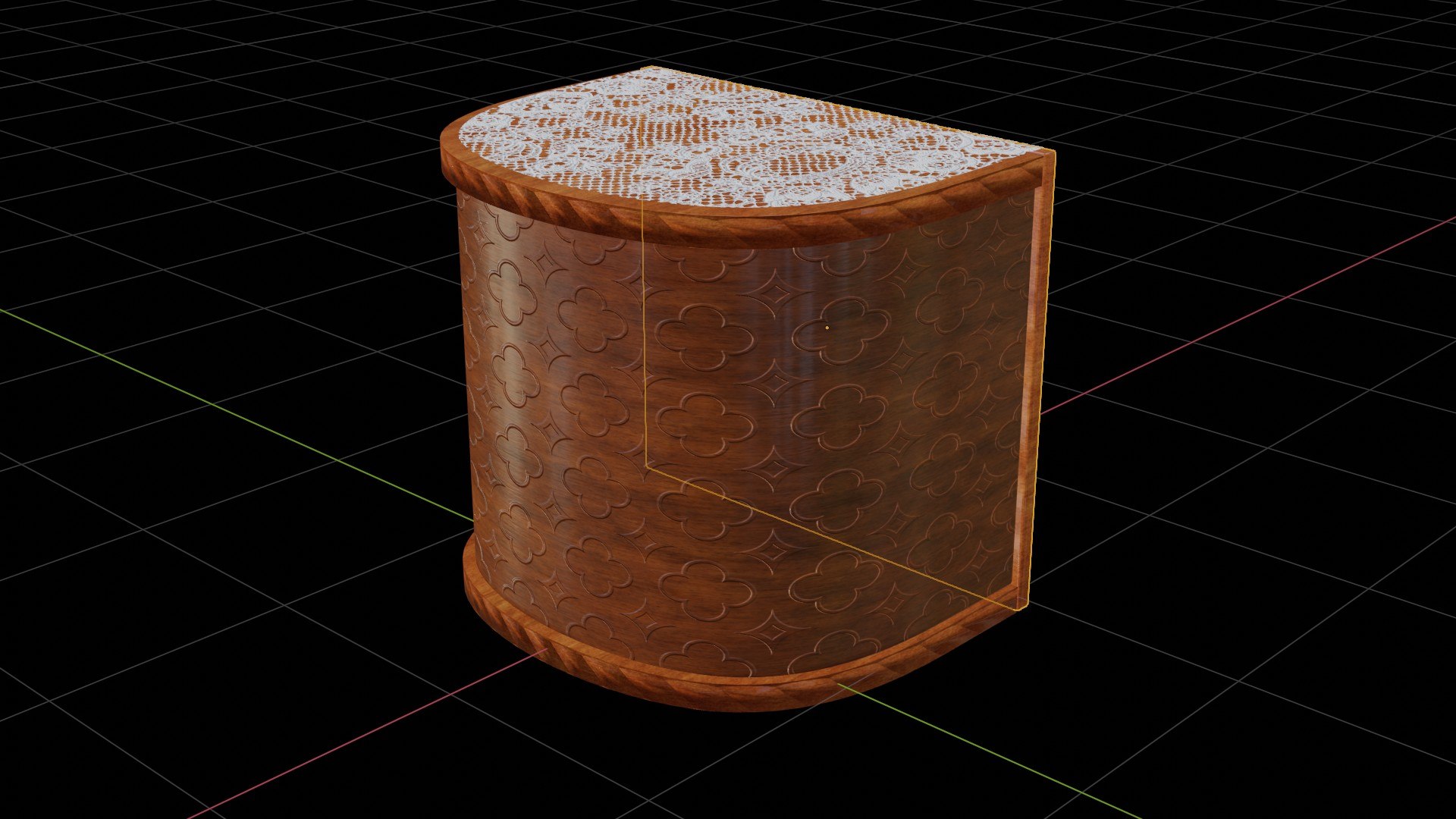 Wooden Engraved Angular Table With Classic Lace 3D Model - TurboSquid ...