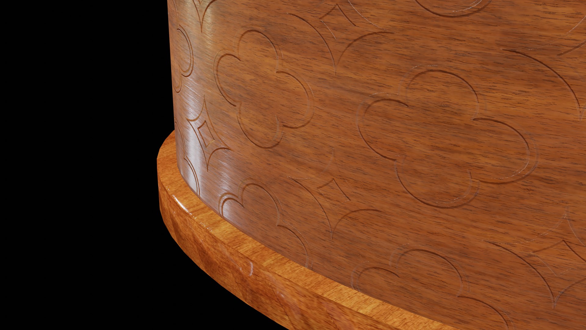 Wooden Engraved Angular Table With Classic Lace 3D Model - TurboSquid ...