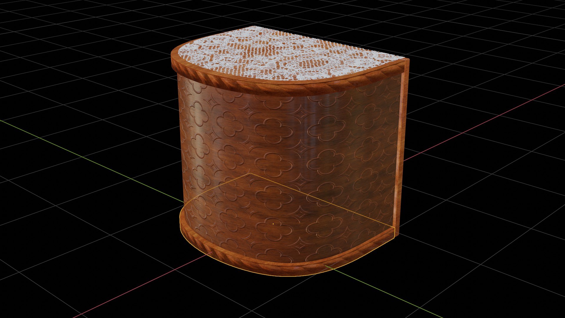 Wooden Engraved Angular Table With Classic Lace 3D Model - TurboSquid ...