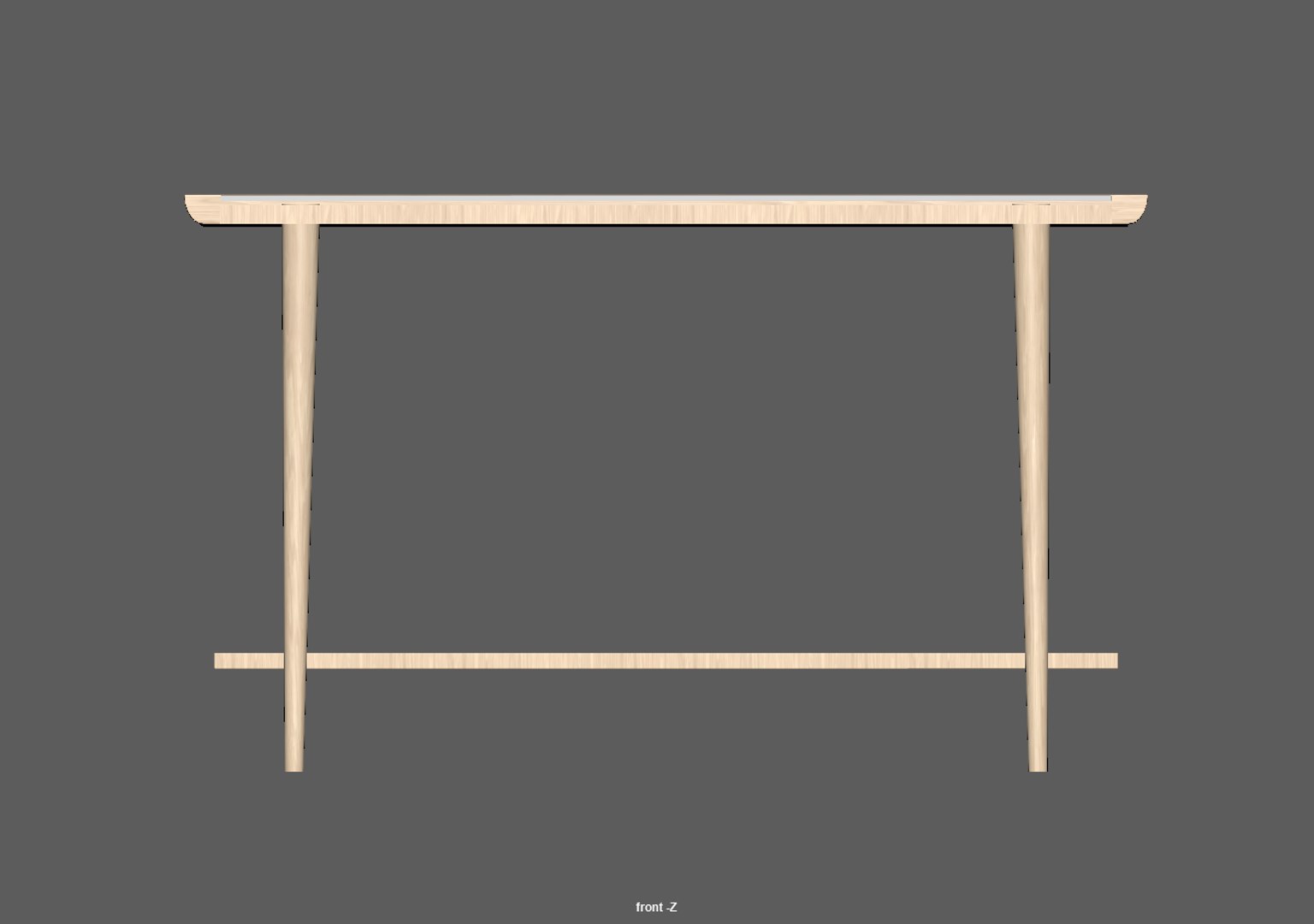 Whitman Console Table 3D Model - TurboSquid 2193091