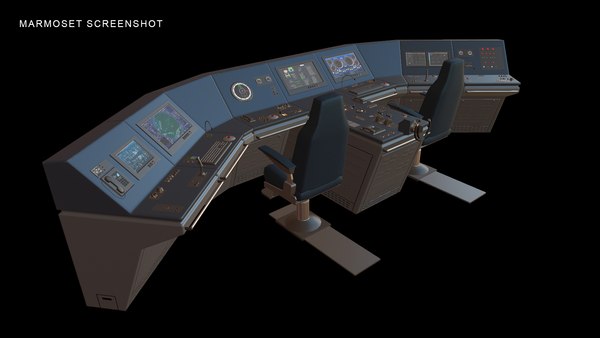 3d modular ship bridge ar