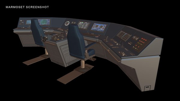 3d modular ship bridge ar