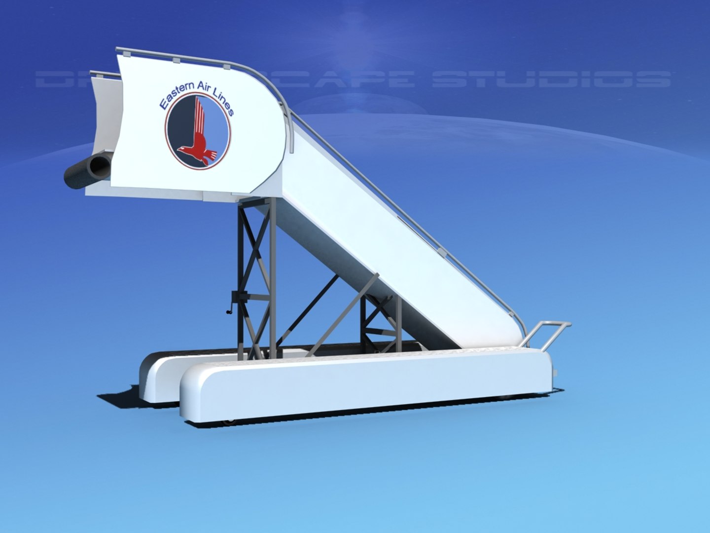 Airport Stairs 3d Model