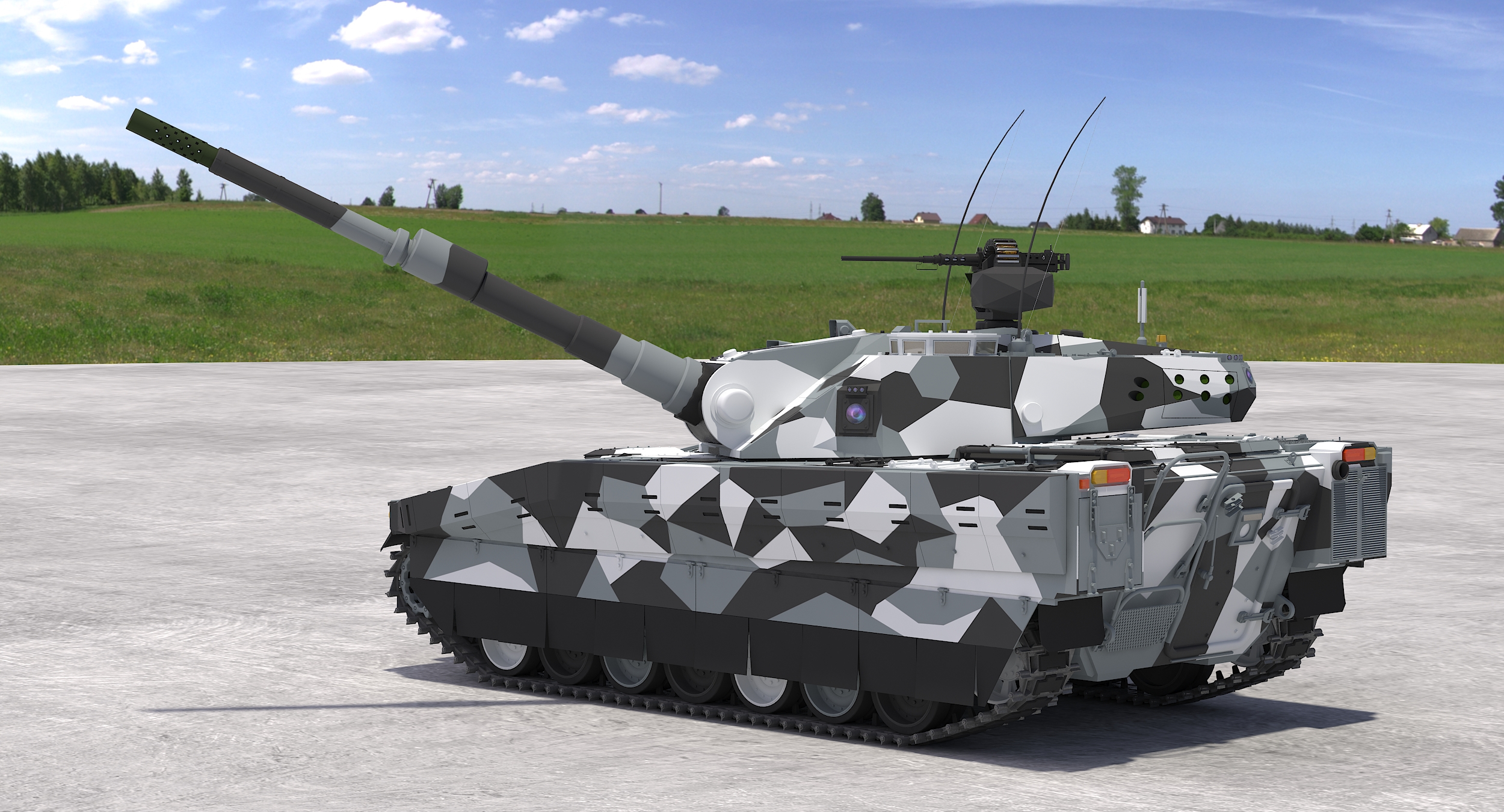 Cv90 120-t light tank 3D model - TurboSquid 1167618
