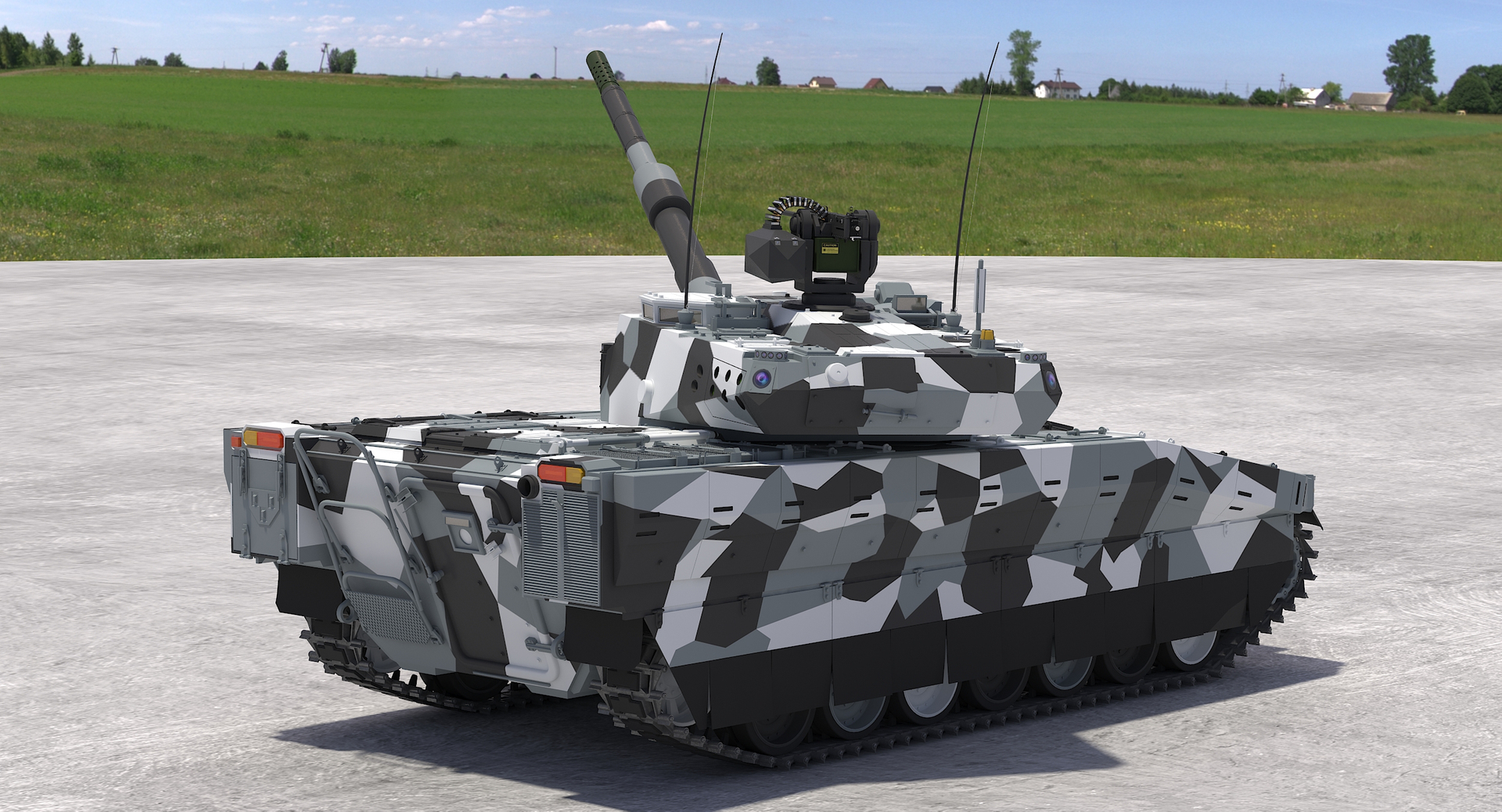 Cv90 120-t light tank 3D model - TurboSquid 1167618