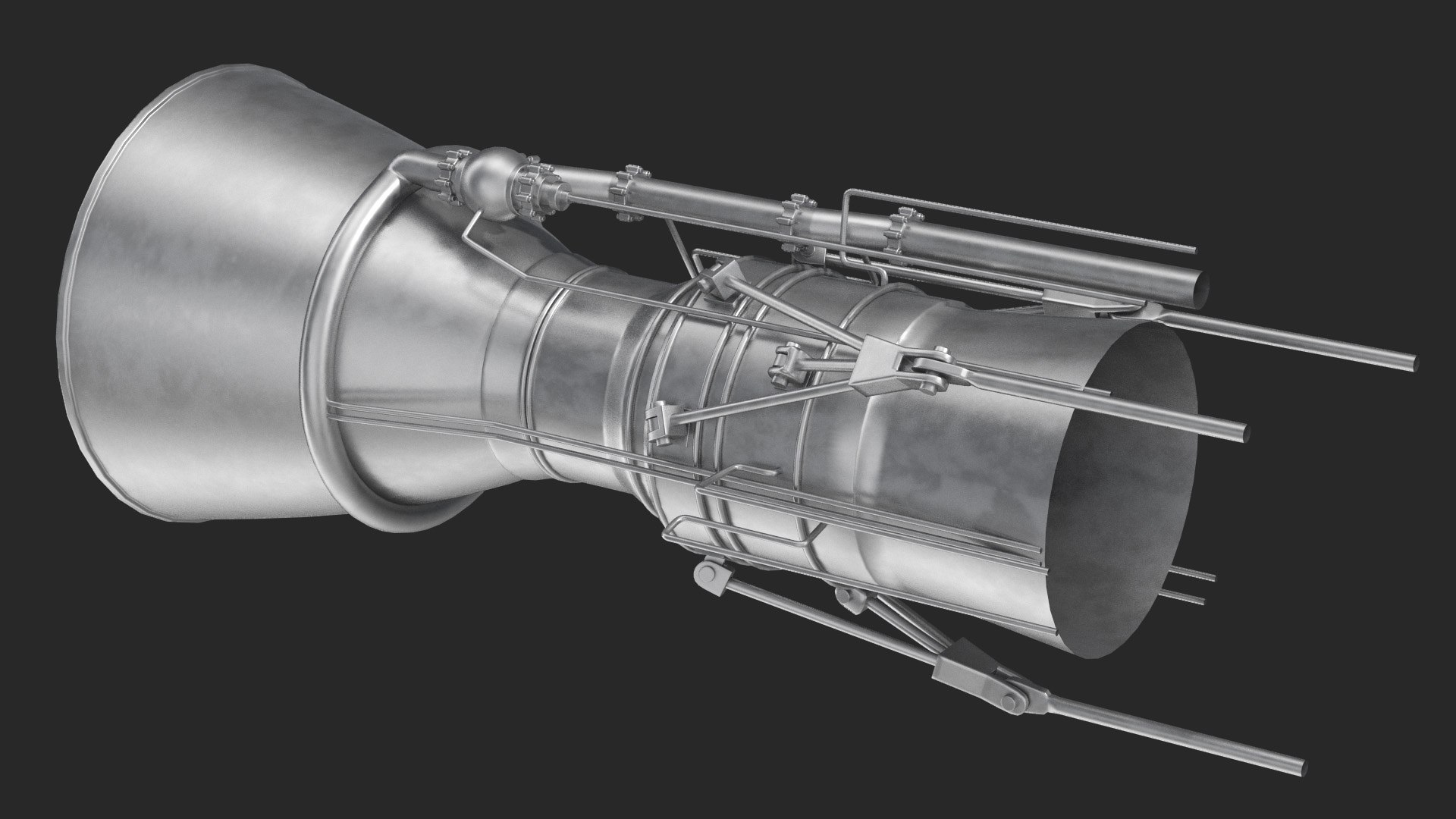 Rocket Engine 3D Model - TurboSquid 1591522