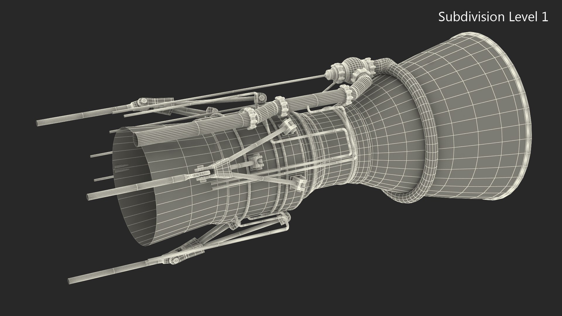 Rocket Engine 3D Model - TurboSquid 1591522